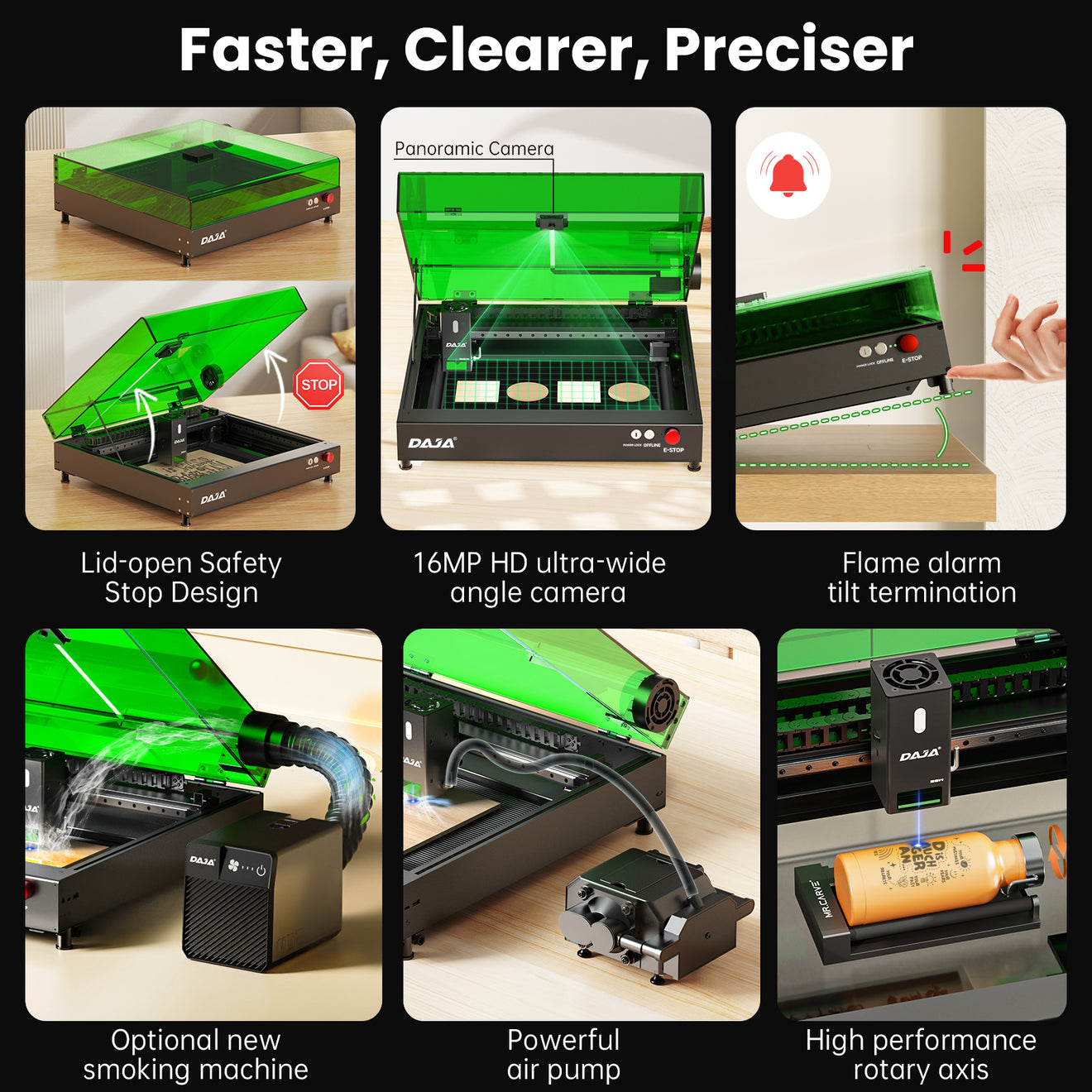 DAJA A8 Enclosed All-in-one Laser Engraver – DAJA Laser