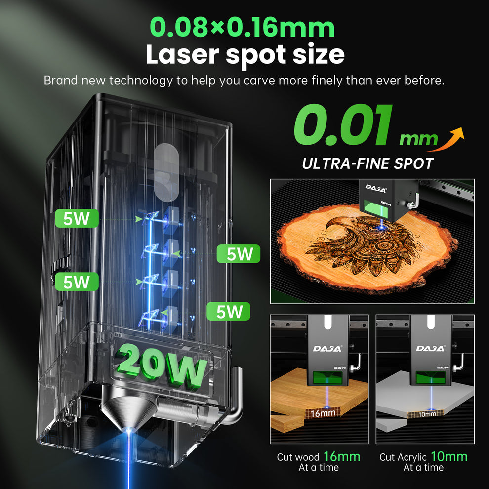 DAJA A8 Enclosed All-in-one Laser Engraver – DAJA Laser