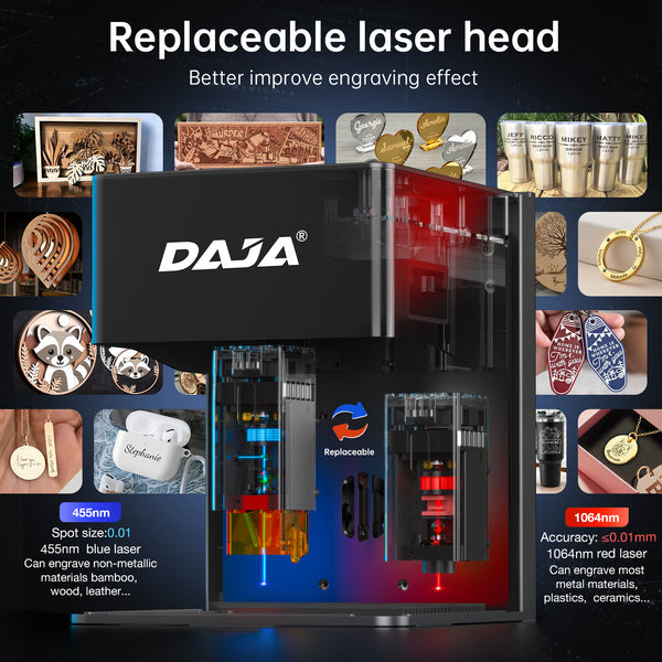 DAJA DJ6 Pro Enclosed Portable laser Engraving Machine – DAJA Laser